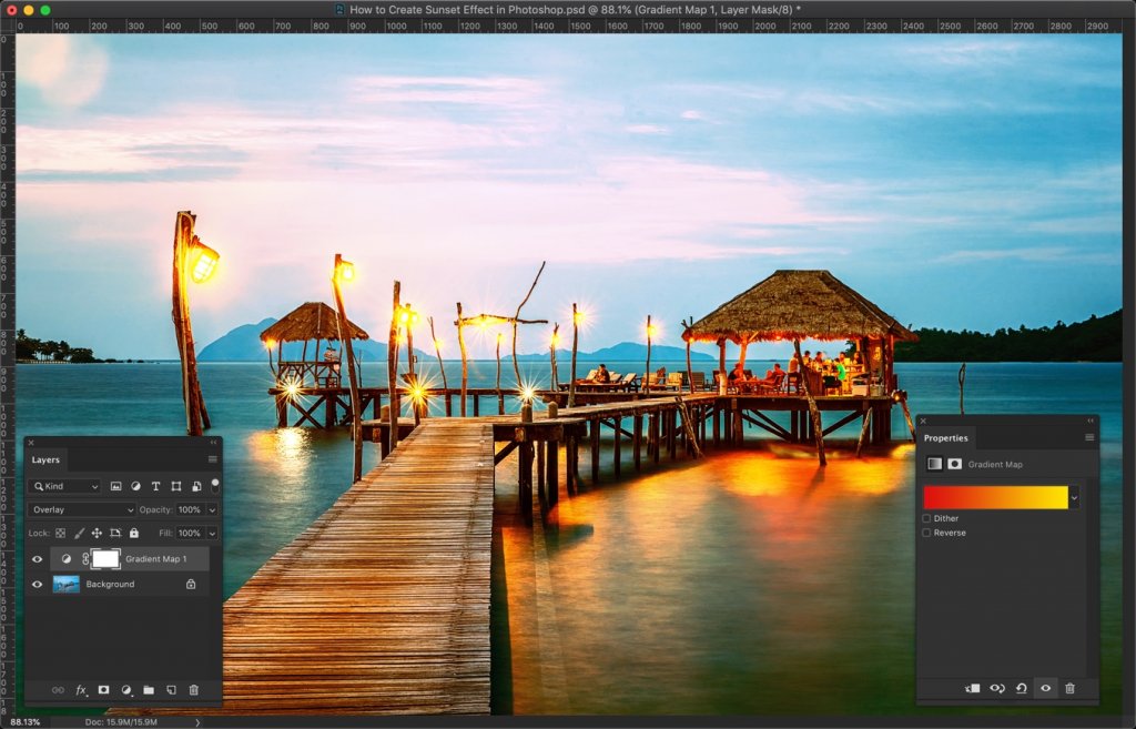 How to Create a Sunset Effect in Photoshop? - TrickyPhotoshop
