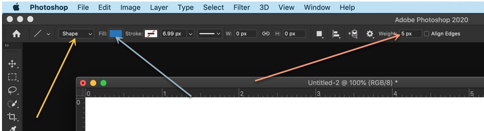How To Draw A Straight Line In Photoshop With Brush Kurthawaii